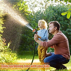 ATITOFE Hose Nozzle Sprayer Garden Hose Nozzle Water Hose Nozzle High Pressure Nozzle for Hose Heavy Duty Hose Spray Nozzle Thumb Control No le Orange