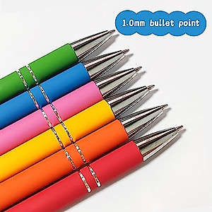 YOXMJDB Stylus Pens, 6 Pack Multicolor Inspirational Motivational Pens, 1.0mm Medium Point Stylus Pens, Cute Pens Nurse Gifts Office Supplies for Women (6 Pcs Multicolor, Motivational)