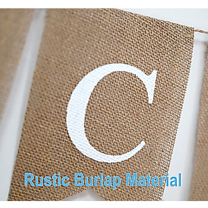 Burlap Welcome Home Banner, Rustic Welcome Home Party Decorations