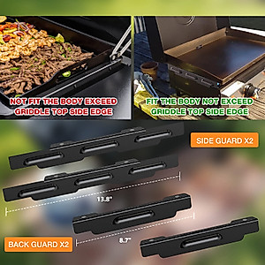 Wind Guards for Blackstone 22 Inch Griddle,Magnetic Stainless Steel Wind Screen Blackstone Griddle Accessories for Grill,Protect Flame,Save Propane,Hold Heat