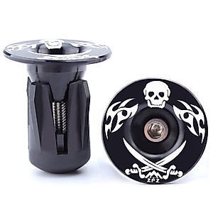 ZFZ Bicycle Handlebar Bar End Plugs Caps – Aluminum Handle Bar Ends Caps, Suitable for Most Bicycles Road Bike Mountain Bike BMX MTB Fixie(1 Pair)