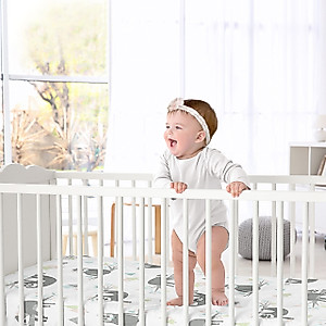 Sweet Jojo Designs Pink and Grey Jungle Sloth Leaf Girl Baby or Toddler Nursery Fitted Crib Sheet - Blush, Turquoise, Gray and Green Botanical Rainforest