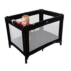 Red Kite Sleep Tight Travel Cot - Jet Black