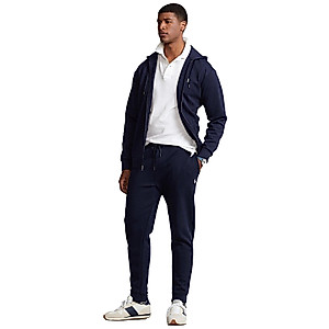 Polo Ralph Lauren Men's Full Zip Active Hoodie (Large, Navy)