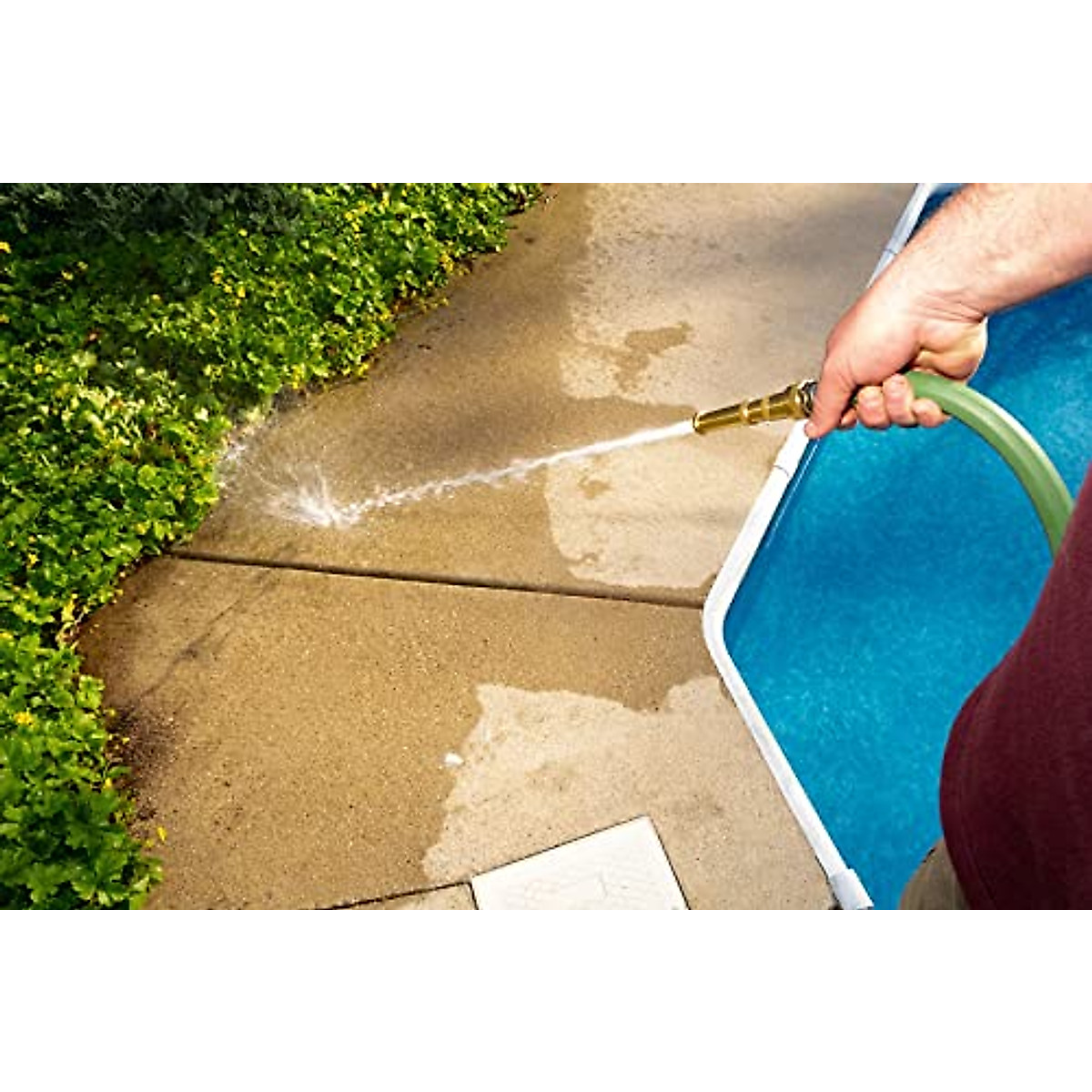 Rain Bird HENZLB5ADJ 5" Solid Brass Garden Hose End Water Nozzle, Lead-Free, Twist Adjustable Spray