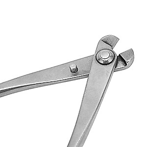 OKJHFD 7.5in Bonsai Tools, Stainless Steel Resistant Easy Branch Cutter Professional Knob Cutter, Straight Pliers Trimmer Gardening Cutting Tool