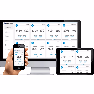 Ambient Weather WS-8482 7-Channel Wireless Internet Remote Monitoring Weather Station with Indoor/Outdoor Temperature & Humidity, Compatible with Alexa, White