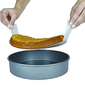 Non-Stick Round Parchment Paper- 6 inch - 100 Eco-Friendly Pack - Baking Paper Liners for Round Cake Pans Circle Cheesecake, Cooking, Air Fryer