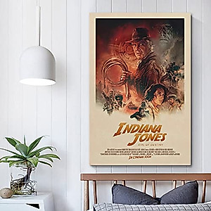 Movie Indiana Jones Poster and The Dial of Destiny Movie Poster (16"x24"UnFramed)