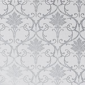 Arthouse ArtiSTICK Divine Damask Gray Peel and Stick Self Adhesive Wallpaper 6m/19.6 Foot Long - Great for Upcycling Furniture - Cabinets Kitchen Drawers Shelves - Peel & Stick Non Woven 300217