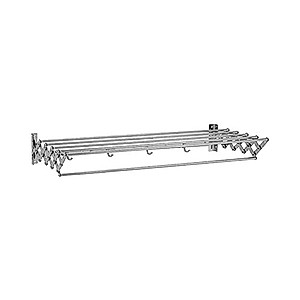 XMCX Extendable Folding Drying Rack Wall Mounted Laundry Dryer Clothes Airer Bath Towel Rack Huge Capacity Bathroom Bar Space Saver Away Racks Easy Storage (Size : 90cm/35.4in)