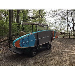 Suspenz SUP Wall Storage Rack, Stand Up Paddle Board and Surfboard Holder/Hook with Safety Straps, Yellow, (11-0701)