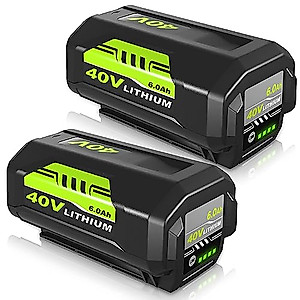 GERIT BATT OP4026 6000mAh Replacement Battery Compatible with Ryobi 40V Lithium Battery OP4026A OP4050A OP40601 OP4040 OP4030 OP4050 OP4015 OP40261 OP40201 OP40301 OP40401 Cordless Power Tools(Green)
