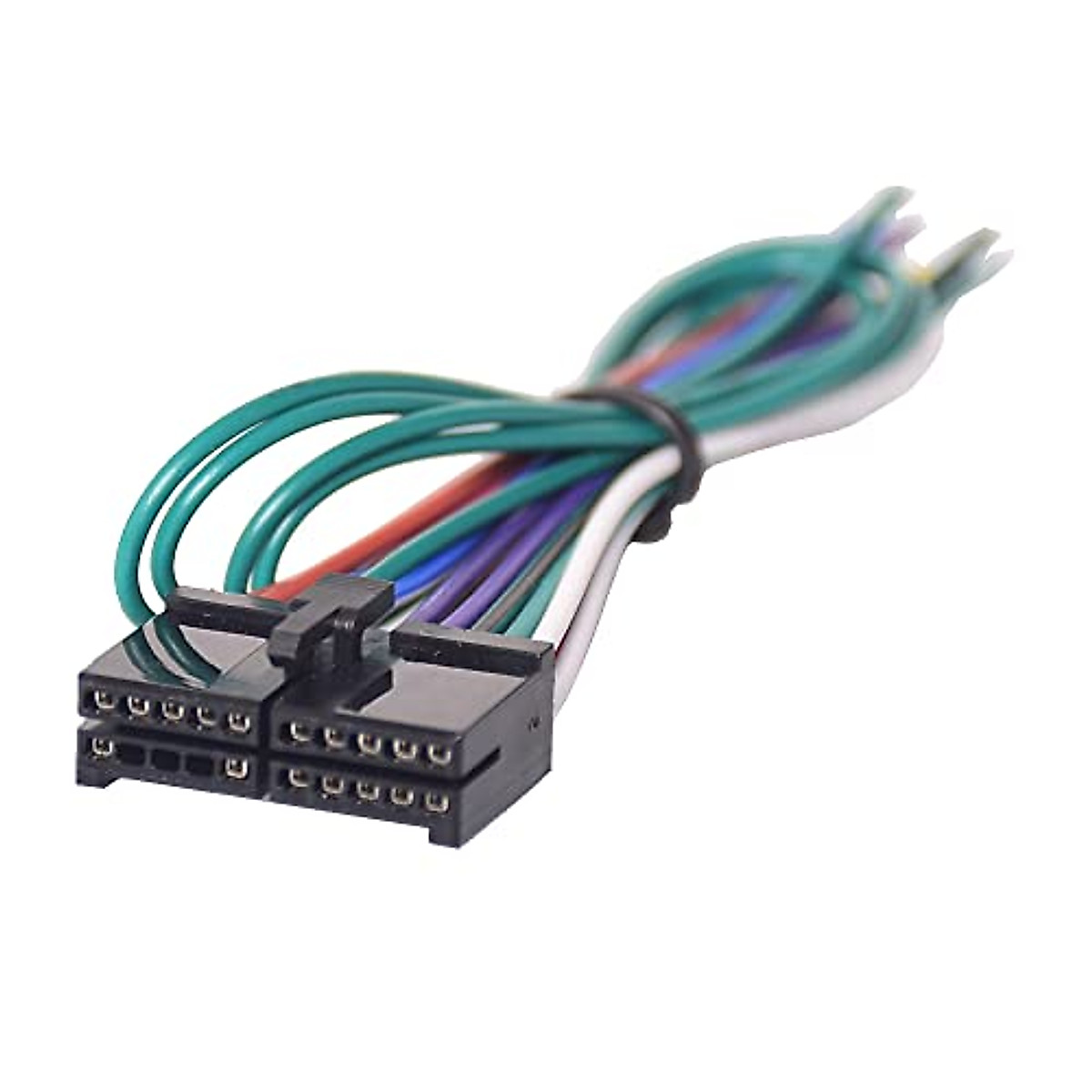 Yuacdky Radio Wiring Harness Auto Universal Head Unit CD/DVD Stereo Audio 20Pin Plug