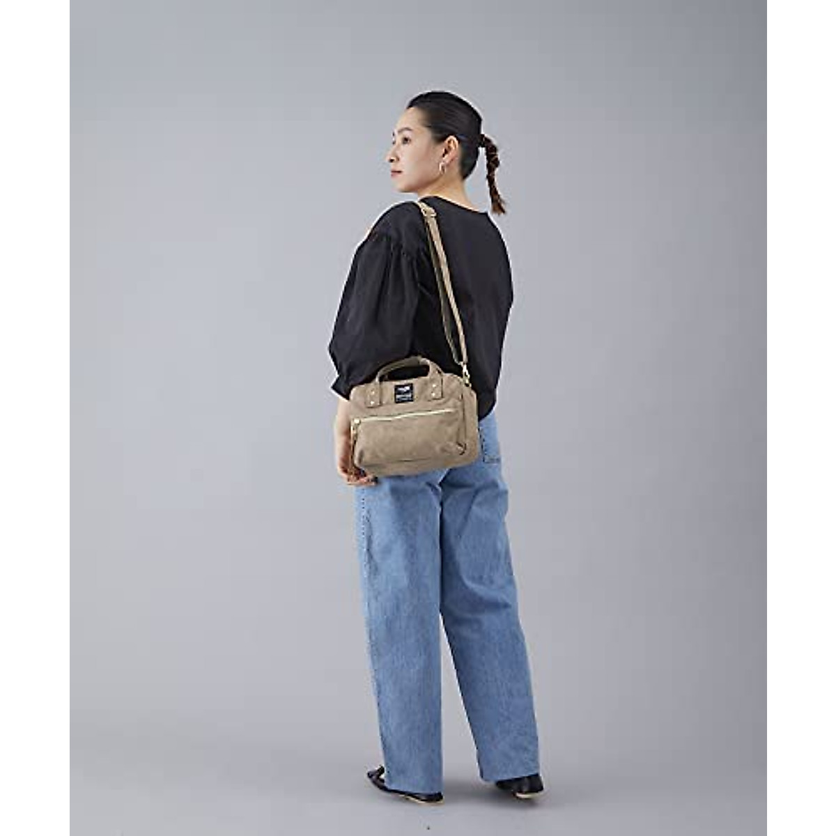 anello(アネロ) 2-Way Mini Boston Bag, NVY