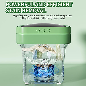 Portable Washing Machine,Mini Washer and Dryer Combo,New Upgraded 9L Large Capacity Foldable Washer.Deep Cleaning of Baby clothes and other Small Clothes.Mini Washing Machine for Apartments, Travel.