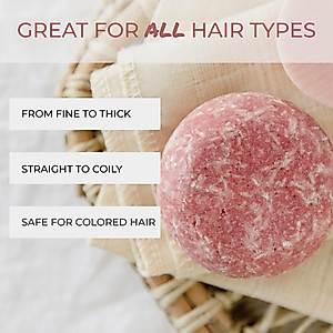 Suds & Co. Solid Shampoo Bar, Zero Waste Shampoo, Natural Shampoo Bar Soap, Sustainable, Eco-Friendly Hair Care - Blossom, 3.0 Ounce