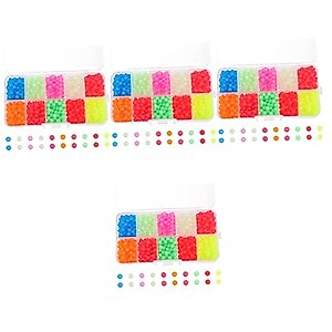 TOKIDNY 4000 pcs Colorful Float Bait Glow Lake for Night Tools Sea Fishing Assorted Line Saltwater Beads Gear Eggs Freshwater Mmplastic Color Luminous Round Mix Accessories River