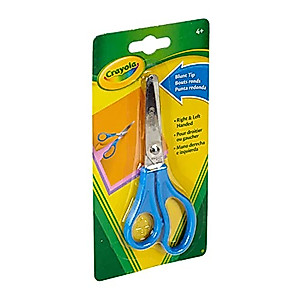 Crayola Scissors (Single Pack), 7" Blunt Tip Scissors For Kids, Back To School Supplies, Kids Arts & Crafts, Colors May Vary