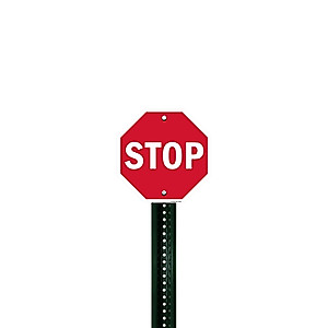 SmartSign "STOP" Sign | 10" x 10" Plastic