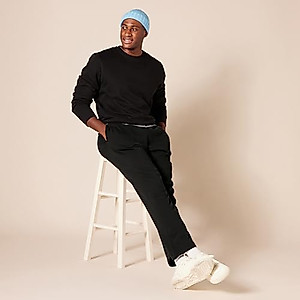 Amazon Essentials Men's Fleece Sweatpant (Available in Big & Tall), Black, Medium