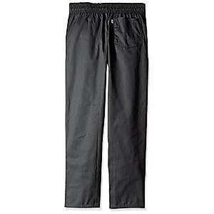 Uncommon Threads mens Classic Baggy With 3" Elastic Waist Chefs Pants, Black, X-Large US