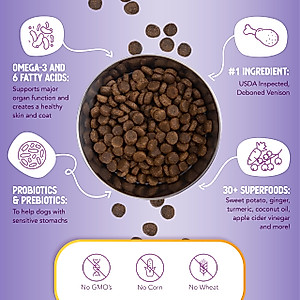 Health Extension Grain Free Venison & Sweet Potato Dry Dog Food (4 lb / 1.81 kg) - Lean Protein Formula for Dogs with Poultry Allergies & Sensitive Stomachs