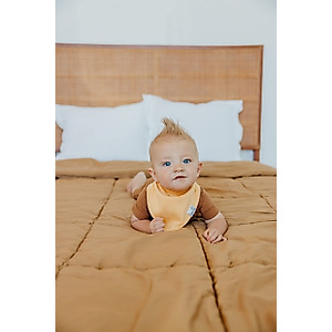 Copper Pearl Baby Bandana Bibs - 4 Pack Soft Cotton Baby Bibs for Drooling and Teething, Absorbent Drool Bibs for Baby Girl and Boy, Adjustable to Fit Newborns to Toddlers, Tons of Styles (Bennie)