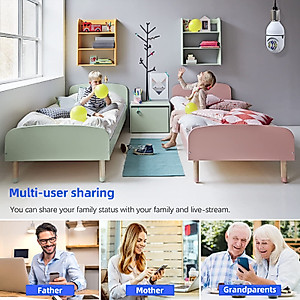 2PCS Upgrade 10x Hybrid Zoom Bul B Camera, 2MP PTZ Wireless Security Camera Outdoor Dual Lens Dome Surveillance Camera 2.4G WiFi Security Camera, Auto Tracking, Color Night Vision, 2-Way Audio