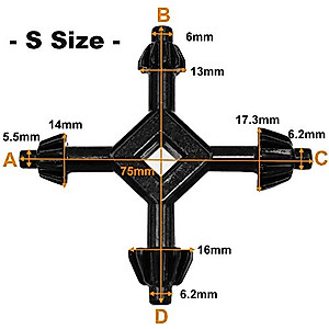 Thaekuns 2pcs 4 In 1 Drill Chuck Key Hand Drill Key Drill Chuck Wrench For Tighten Drills Chuck Universal Combination Hand 3/8 1/2 3/4 1 Inch Chuck Key（L+ S）