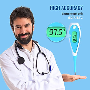 Bundle of Digital Thermometers for Fever, Oral Thermometer for Family Use