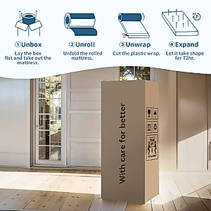 LDLON Twin XL Size Mattress, 12 Inch Memory Foam Hybrid Mattress, Pressure Relieving Bed in a Box, Individual Pocket Springs for Motion Isolation, Edge Support, CertiPUR-US Certified, Fiberglass-Free