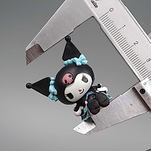 AfupGb Cute Anime Figures Set, Mini Cartoon Animal Cake Toppers, PVC Model Figurines Toys, Party Supplies (A-5pcs)