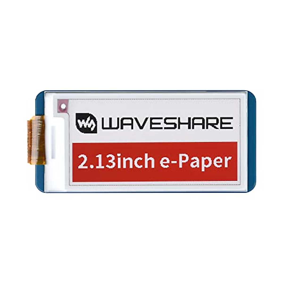 waveshare 2.13inch E-Ink Display HAT Compatible with Compatible with Raspberry Pi 5/4B/3B/Zero/Zero W/Zero 2W/Pico/Pico W/Pico WH, 212x104 Resolution Three-Color SPI Interface