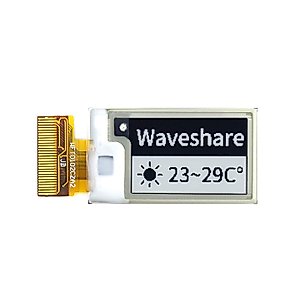 waveshare 1.02inch E-Ink Raw Display Compatible with Raspberry Pi 4B/3B+/3B/2B/B+/A+/Zero/Zero W/WH/Zero 2W Series Boards 128×80 Resolution with SPI Interface Without PCB Supports Partial Refresh