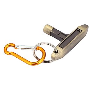 Drum Tuning Key, Portable Bronze Square Socket Drum Tuning Key with Key Ring & Buckle for Drum Accessory Parts