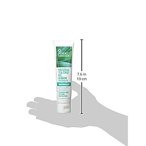 Desert Essence Natural Tea Tree Oil Wintergreen Toothpaste, 6.25 Ounce - 2 per case.
