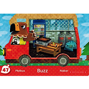 Nintendo New Leaf Animal Crossing Welcome Amiibo Card Buzz 47/50 USA Version