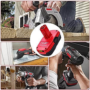 2 Packs 3.0Ah Diehard 19.2V C3 Battery Replacement for Craftsman 19.2 Volt Battery Li-ion Compatible with Craftsman 315.pp2011 315.pp2020 315.113753 130279005 1323903 11375 315.115410 Batteries(Red)