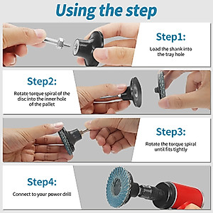 SI FANG 16Pcs Air Die Grinder Kit, Right Angle Die Grinder with 1/4" 1/8" Collets and 2" Quick Change Roll Lock Sanding Discs Accessories Set, 20,000RPM Pneumatic Air Grinding Tools Attachments Black