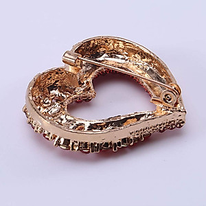 Valentine Love Heart Brooch Pins for Women Fashion