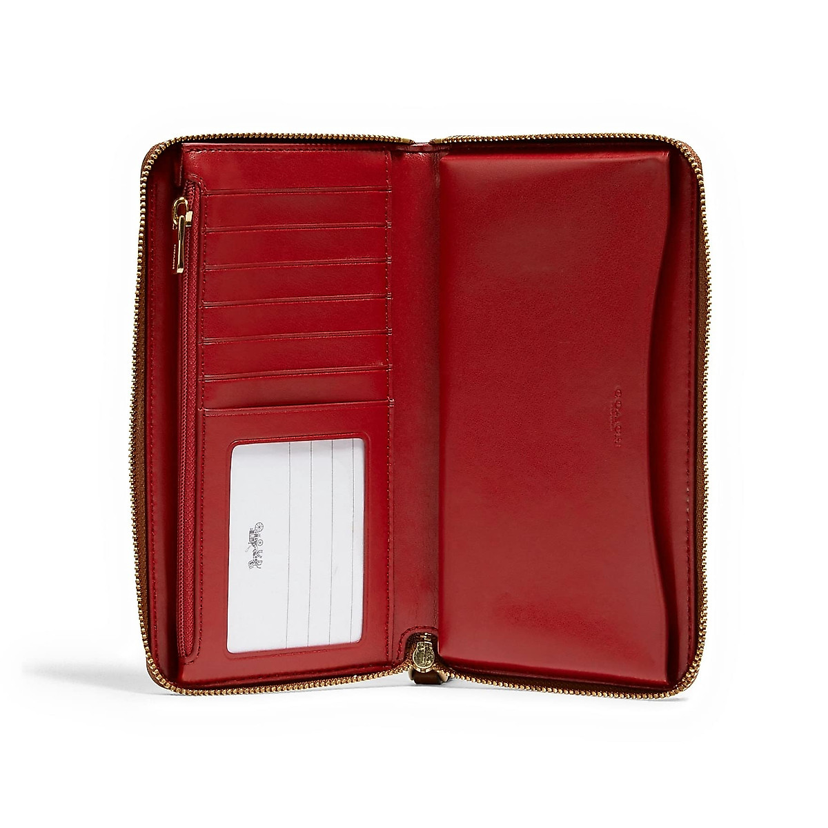 Coach WOMENS Large Phone Wallet In Rainbow Signature Canvas