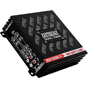 Earthquake Sound MiNi D1000.4 (Gen 2) Stereo Class D 4-Channel Car Amplifier, 1000 Watts
