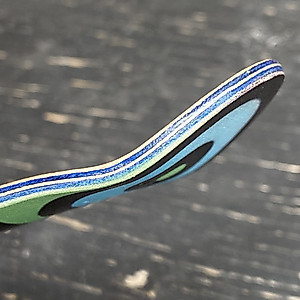 Yllo Big Blue Complete 5 Ply Wood 100mm x 33mm Fingerboard with Upgraded 32mm Trucks, Lock Nuts, CNC Wheels