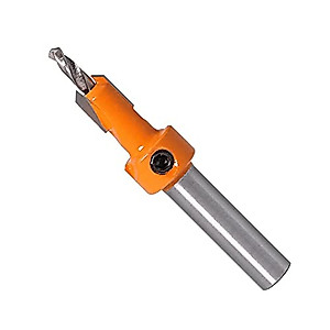Countersink Drill Bit Set Wood Hole Drill Bit Timber Wood Working Drill Bits for Wood Screw Cutter with Hex Key Wrench（5pcs 10mm)