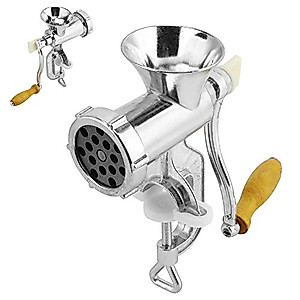 Meat Grinder, Mincer, Durable Aluminum Alloy LaborSaving Handle for Grinding Pork, Beef, Lamb, Chicken Restaurant Kitchen Tool Home