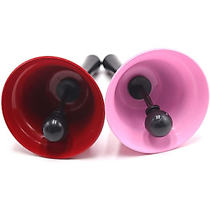 Ring for a Kiss/Hug,Call Bell for Family Loves, Musical Hand Bells, Cow Bells with Stick Grip Handle Bell for Cheering at Sporting & Wedding Events,Jingles, Ringing (Ring for a KISS)