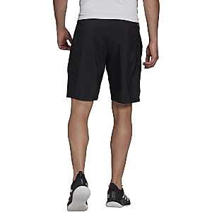 adidas Men's Club Tennis 3-Stripes Shorts, Black/White, Medium