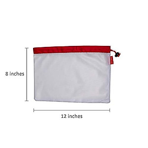 Premium Reusable Mesh Produce Bags With Drawstring - Mesh Produce Bags With Tare Weight - Set of 9 Reusable Grocery Bags - Washable Produce Bags for Fruit and Veg - BPA Free Mesh Bags for Vegetables