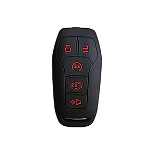 Smart Key Fob Cover Case Protector Keyless Remote Holder Compatible with 2013-2018 Ford F-150 Lincoln Fusion MKZ Mustang MKC b07qwbwwlk